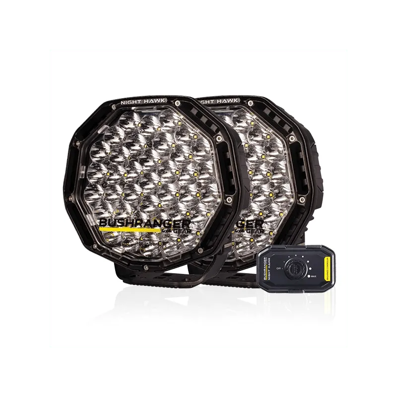 2x 9" Spot Headlights Bushranger Night Hawk SR (Beam included) – Xperts 4x4