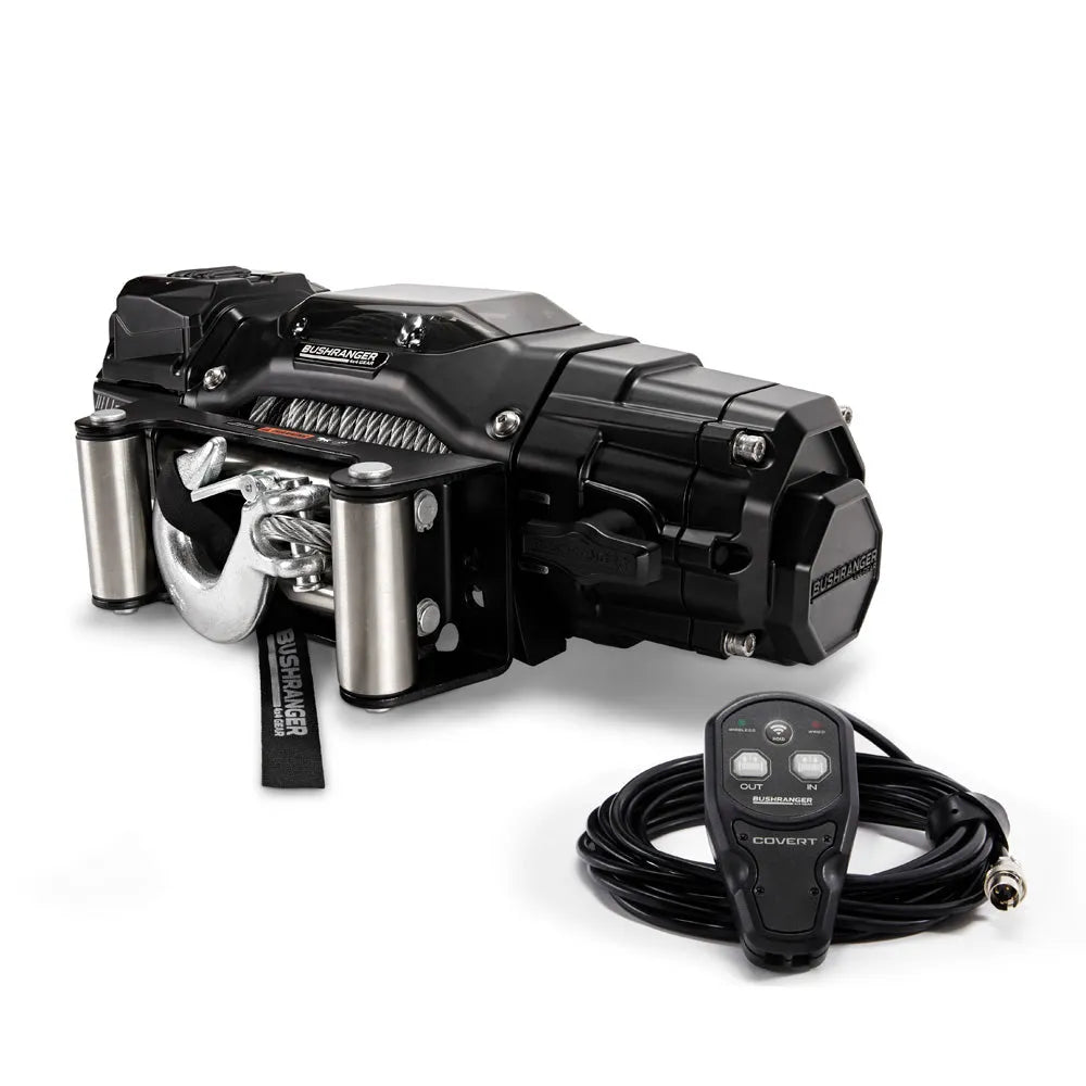 COVERT 12 winch Bushranger | 12V | 5443 KG | Steel Cable – Xperts 4x4