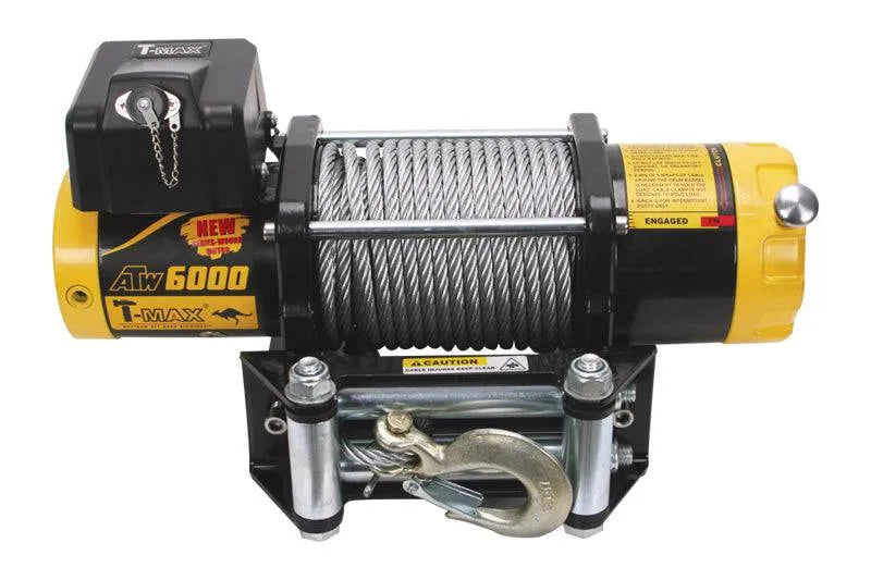 T-MAX ATW-6000 Winch | 2720 Kg | 12V - Steel Cable – Xperts 4x4